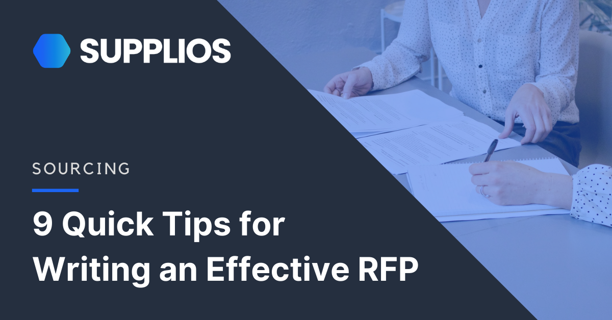 9 Quick Tips For Writing an Effective RFP | Supplios